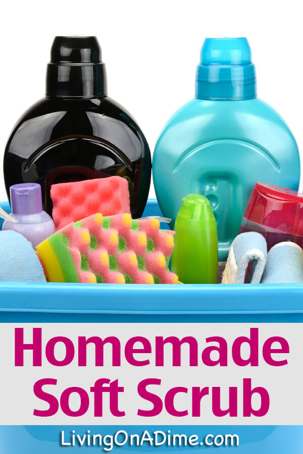 Homemade Soft Scrub Recipe Living On A Dime
