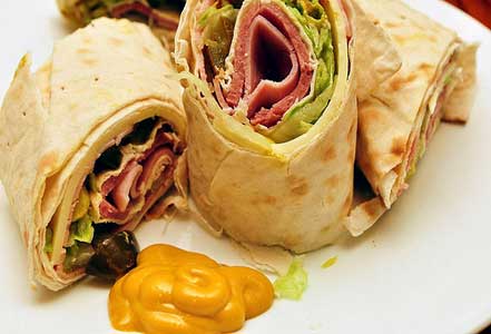 Ham Wraps - Quick and Easy Menu - Living On A Dime