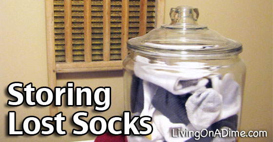 Storing Lost Socks - Easy Organizing Idea - Living On A Dime
