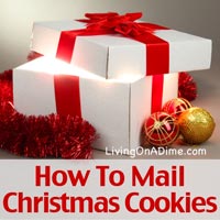 How To Mail Christmas Cookies - Living On A Dime