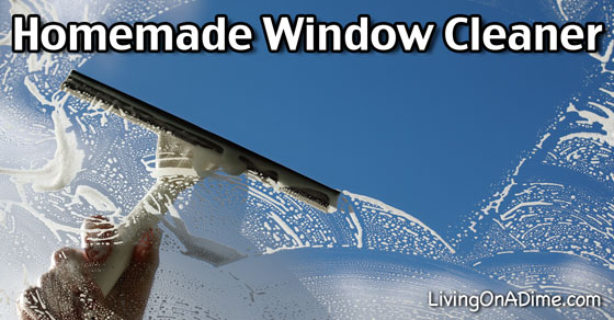 Homemade Window Cleaner Recipe - Living On A Dime