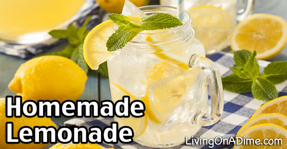 Fresh Homemade Lemonade Recipe - Perfectly Refreshing For Hot Days!