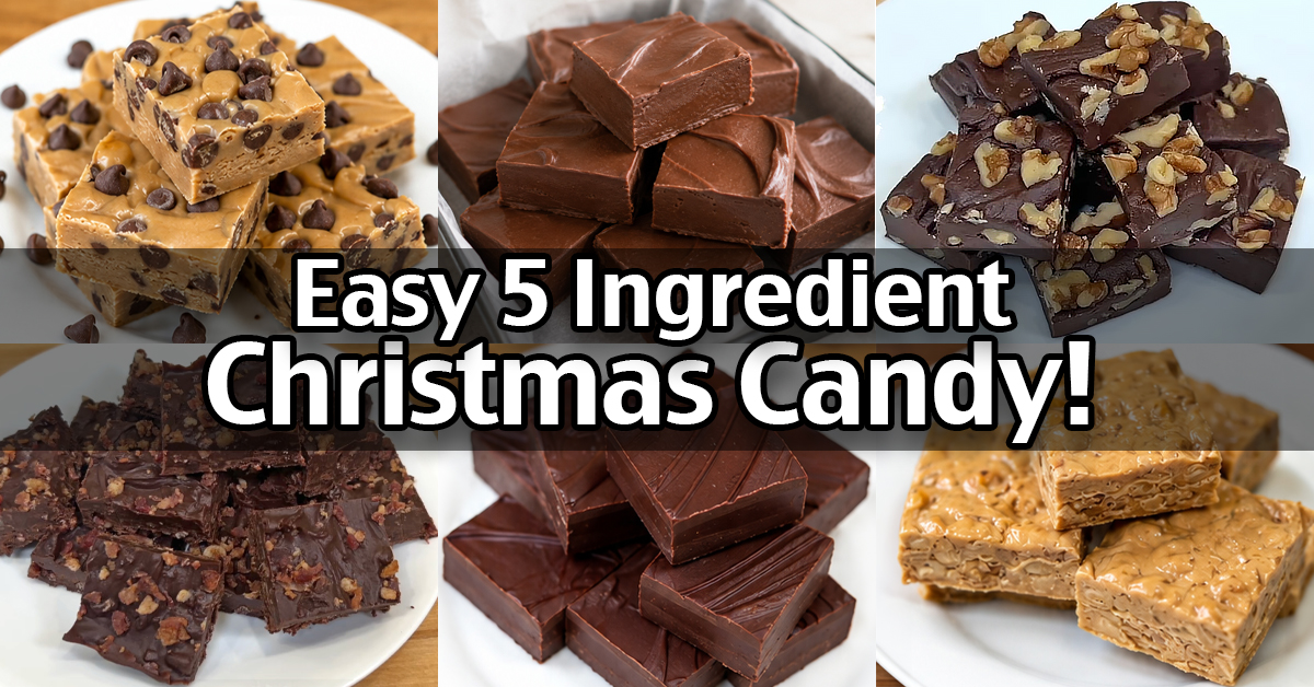 Easy Christmas Candy Recipes Made With 5 Ingredients Or Less!