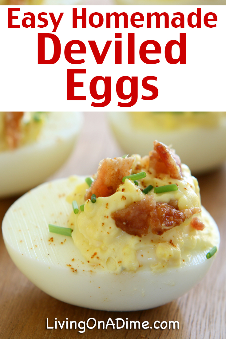 The BEST EVER Deviled Eggs Recipe! - Living On A Dime