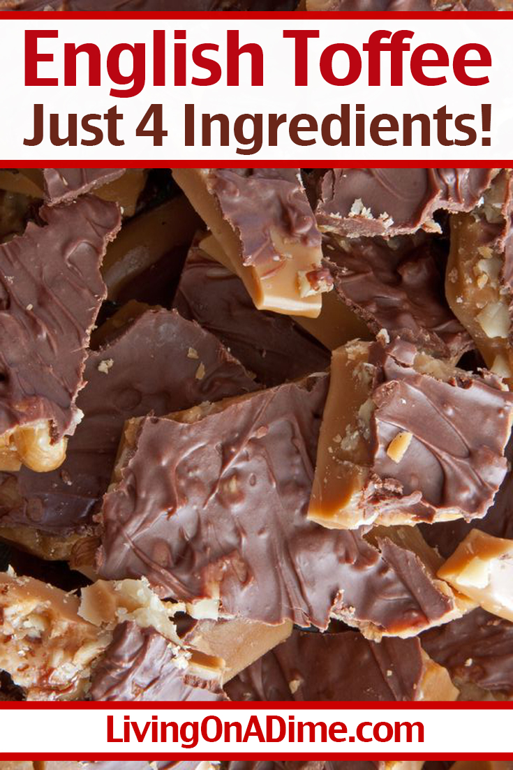 4 Ingredient English Toffee Recipe! Oh YUM!