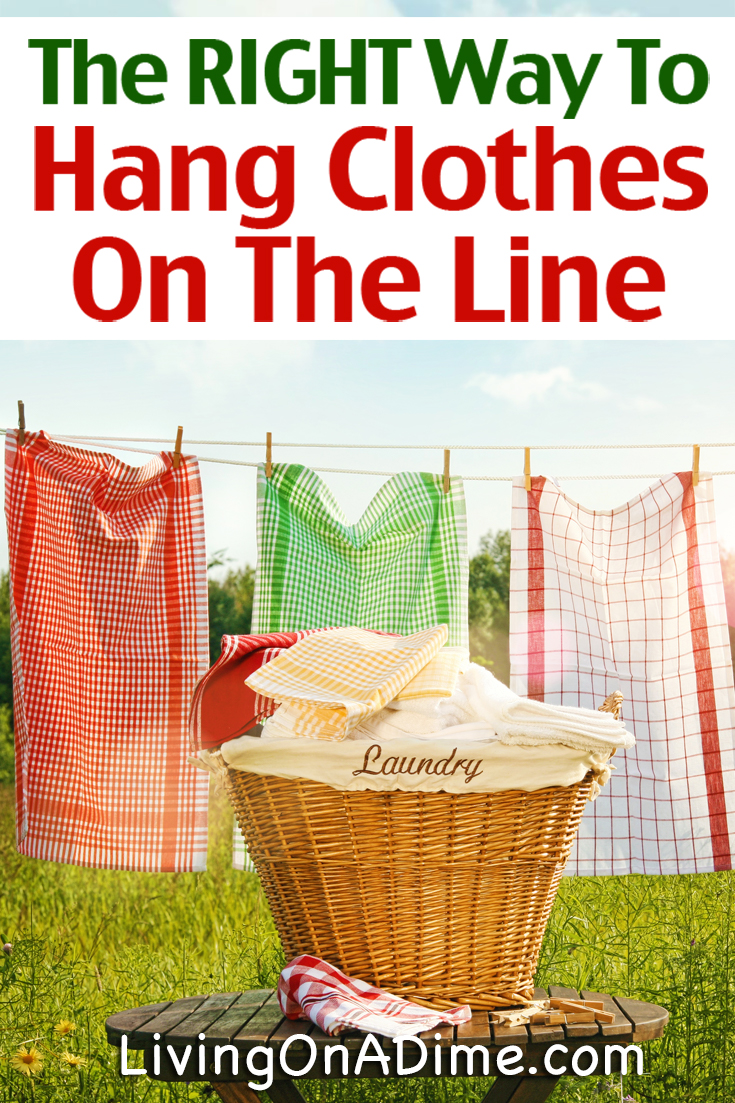 How to Hang Clothes On A Clothesline - The RIGHT Way!