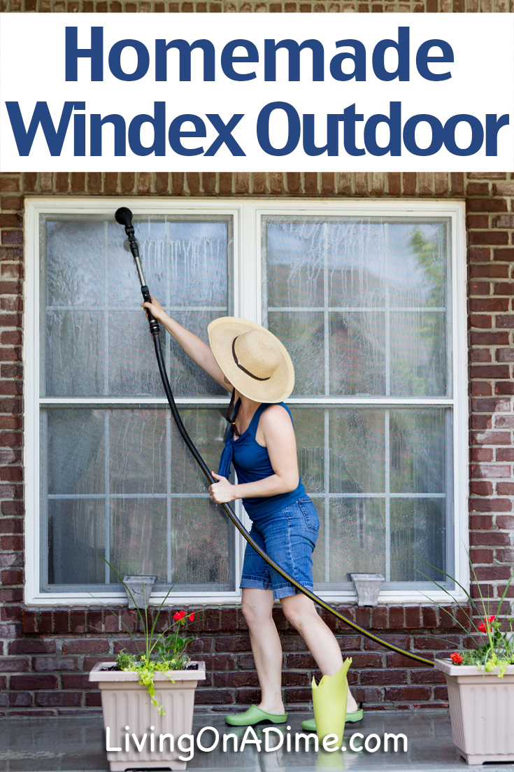 Homemade Outdoor Window Washer Recipe - Living On A Dime