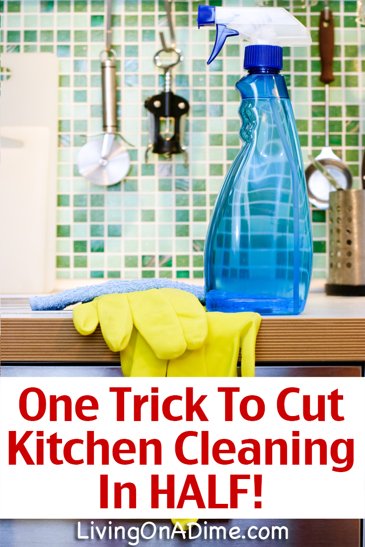 One Trick To Cut Kitchen Cleaning In HALF! Make Cleaning Easier!